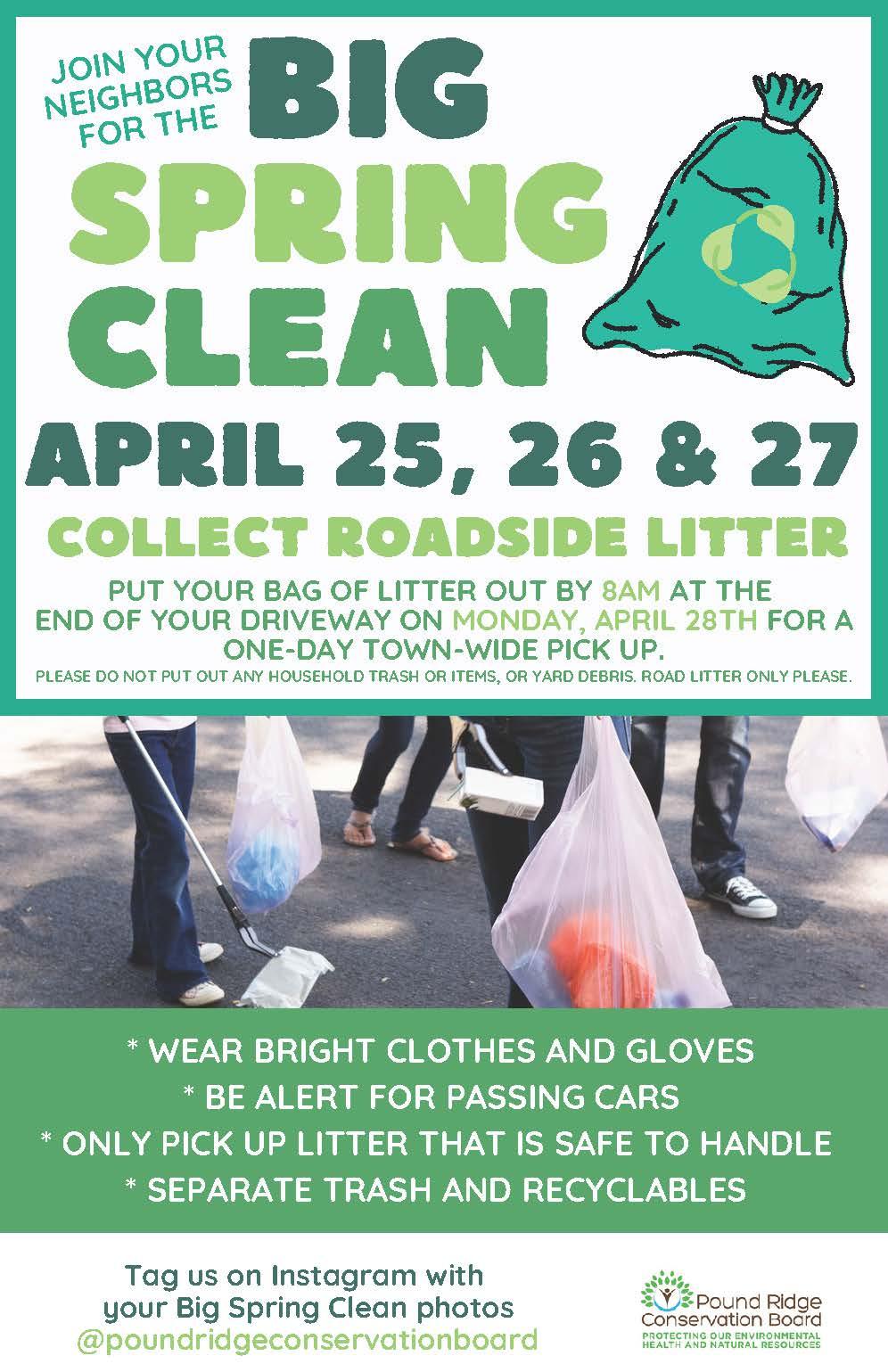 Big Spring Clean | Town of Pound Ridge New York Official Website
