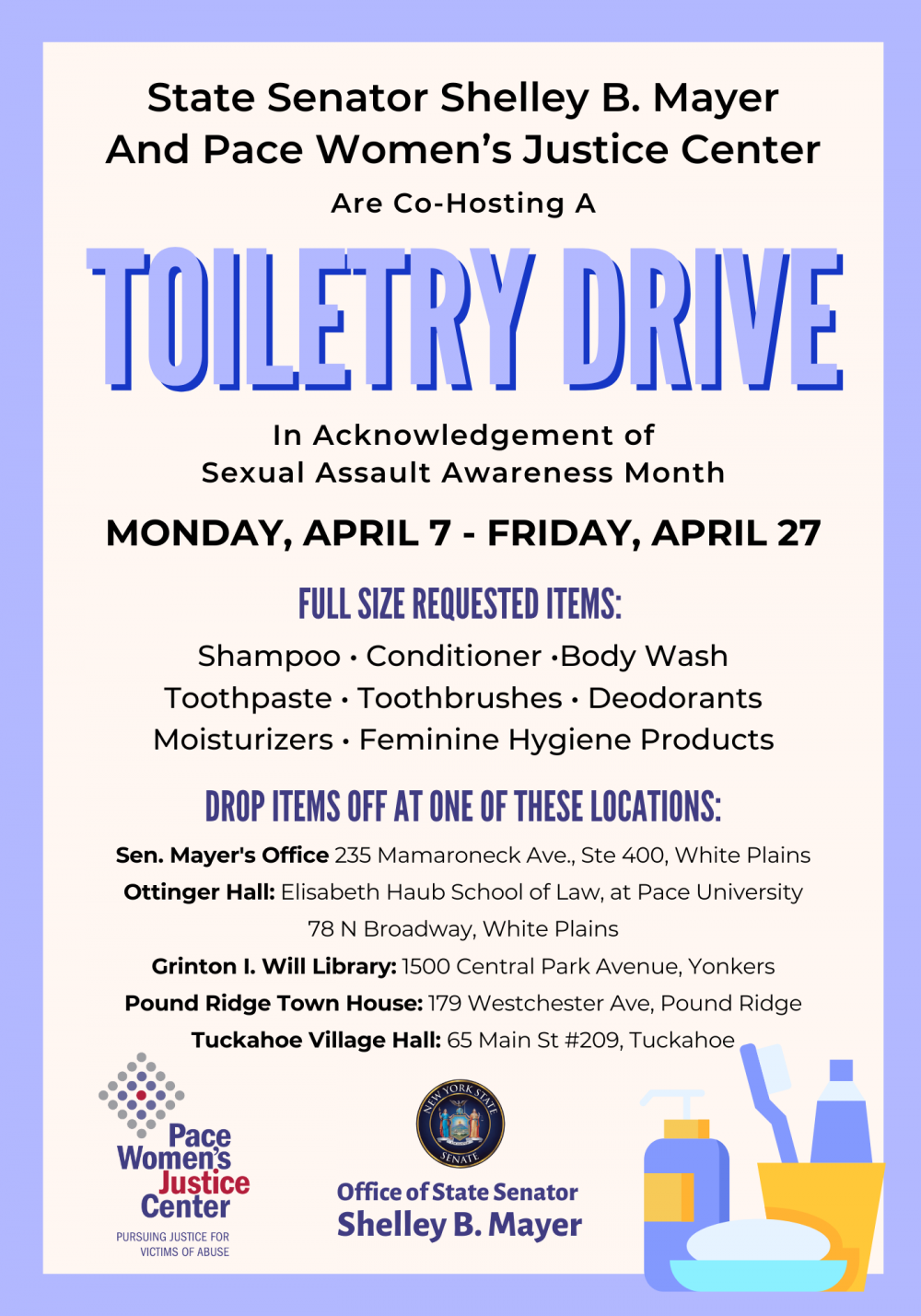 2025 Toiletry Drive | Town of Pound Ridge New York Official Website